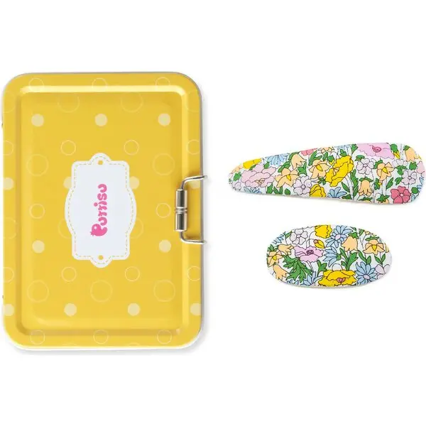 PUTTISU 2-piece Floral Print Clip Set - Bloom Parade
