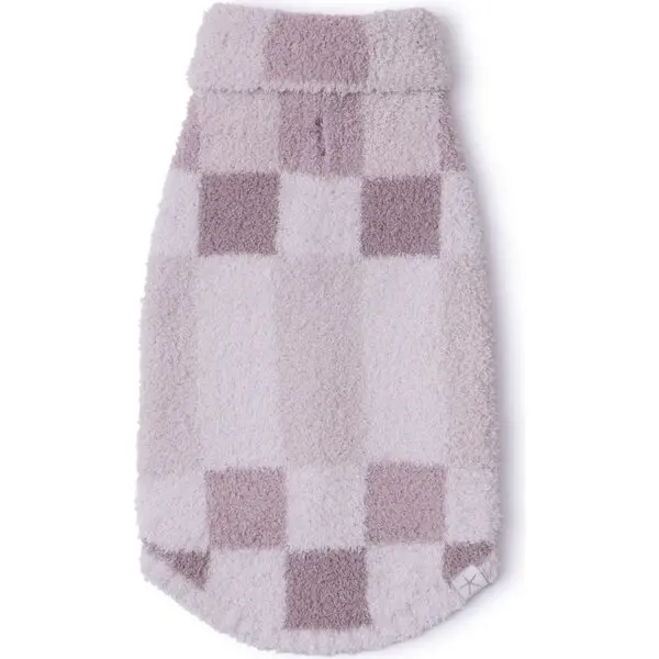 Barefoot Dreams Cozychic® Checkerboard Pet Sweater - Faded Rose Multi