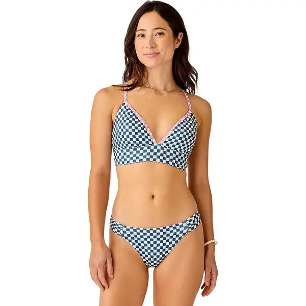 Carve Designs Cardiff Reversible Bikini Bottom - Fleur/surfside
