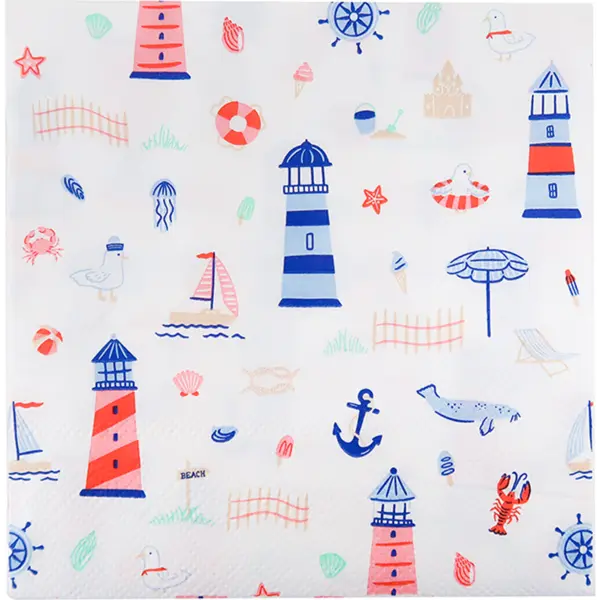 DAYDREAM SOCIETY Seaside Petite Napkins - Assorted Pre-pack