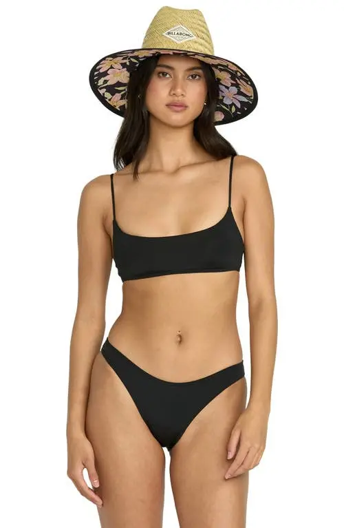 BILLABONG Sol Searcher Jaclyn Crop Bikini Top - Black Pebble