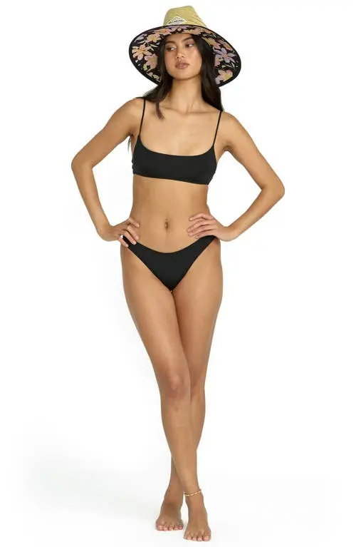 BILLABONG Sol Searcher Jaclyn Crop Bikini Top - Black Pebble