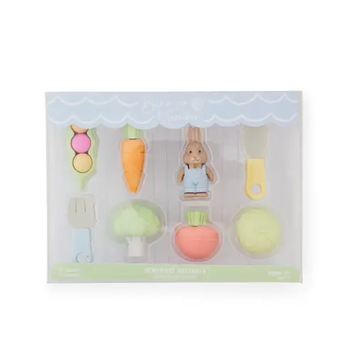DAYDREAM SOCIETY Bunnies In The Garden Eraser Set - Asssorted Pre-pack