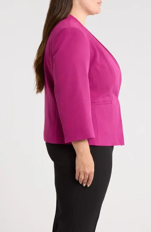 KASPER Open Front Stretch Crepe Blazer