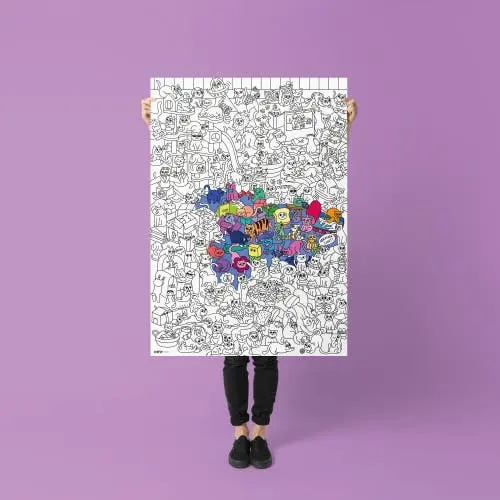 OMY Giant Coloring Poster