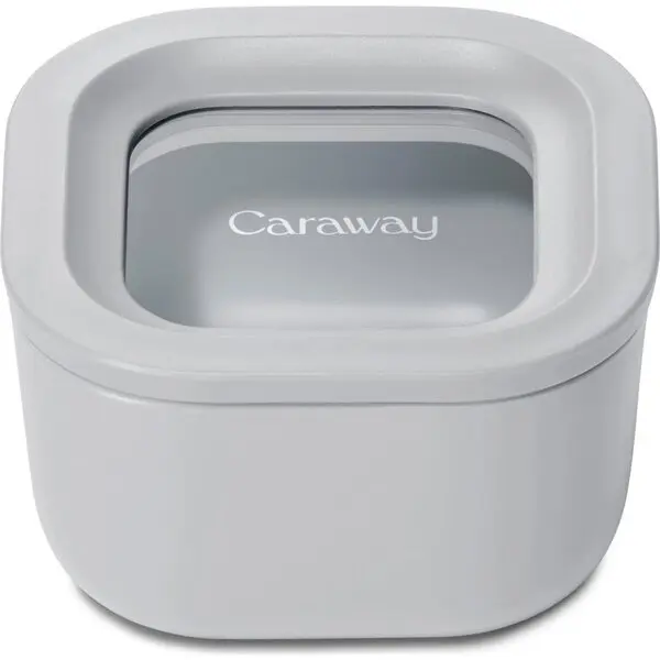CARAWAY Mini Square Glass Food Storage Container - Gray