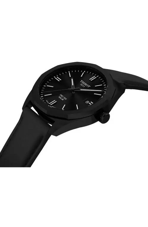 TISSOT Prc 100 Solar Quartz Strap Watch - Black