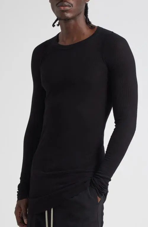 Rick Owens Long Sleeve Rib T-shirt