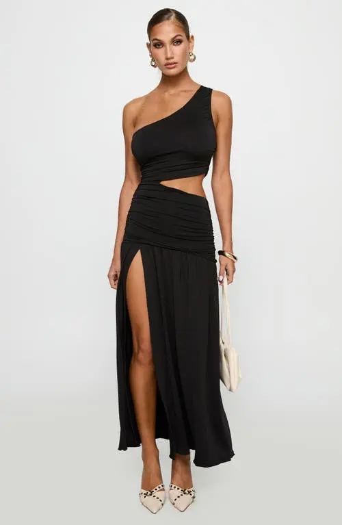 Princess Polly One-shoulder Cutout Maxi Dress