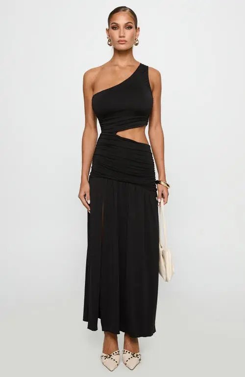 Princess Polly One-shoulder Cutout Maxi Dress