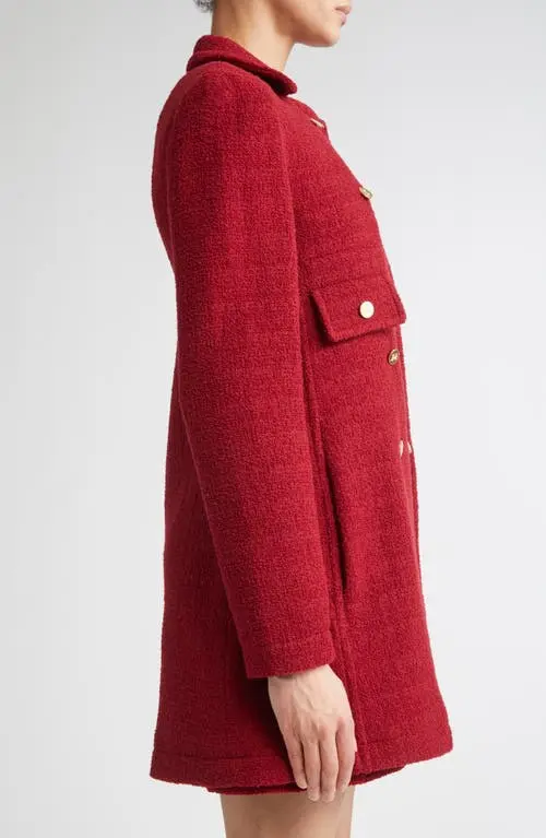 Giambattista Valli Double-breasted Wool Blend Bouclé Jacket