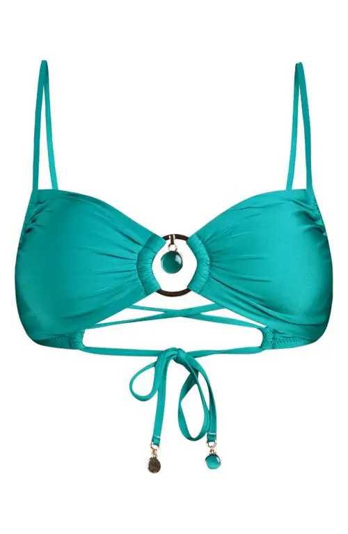 SUNSHINE 79 Ring Swim Top - Turquoise