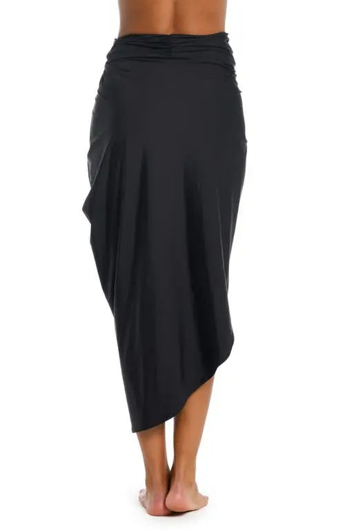 SUNSHINE 79 Solid Convertible Faux Wrap - Black