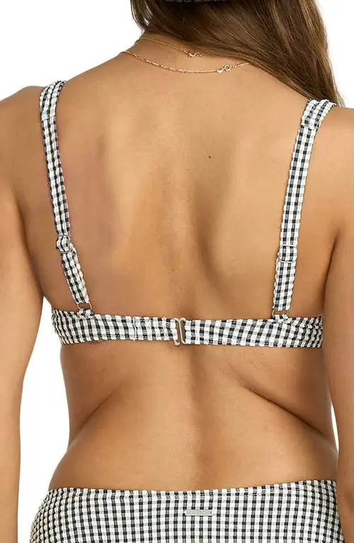 BILLABONG Wave Check Chloe Underwire Bikini Top