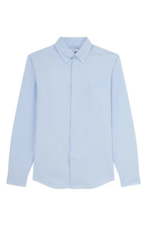 REISS Greenwich Slim Fit Button-down Shirt - Soft Blue