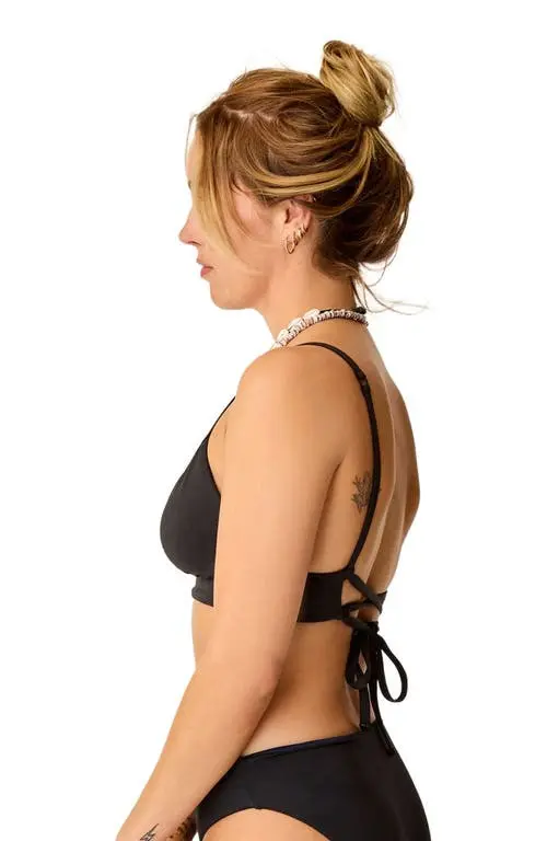 Carve Designs Stevie Reversible Bikini Top Dd Cup - Black/navy