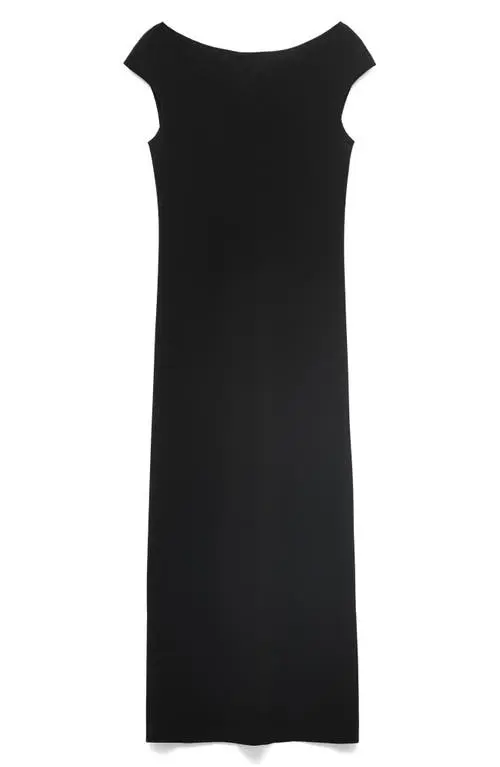 Mango Scoop Back Midi Dress