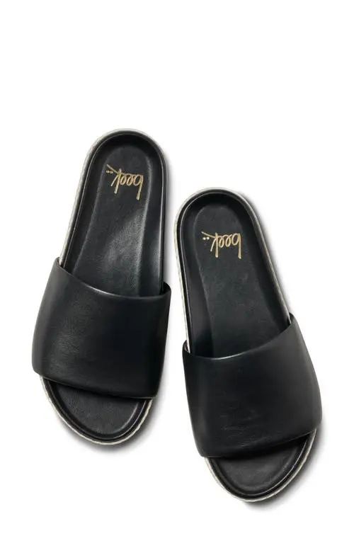 Beek Pelican Platform Slide Sandal - Black
