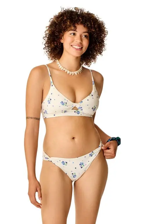 Carve Designs Laguna Bikini Bottom - Pearl Floret