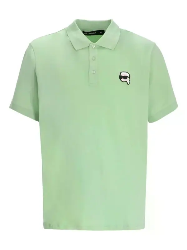 Karl Lagerfeld Ikon-appliqué Polo Shirt