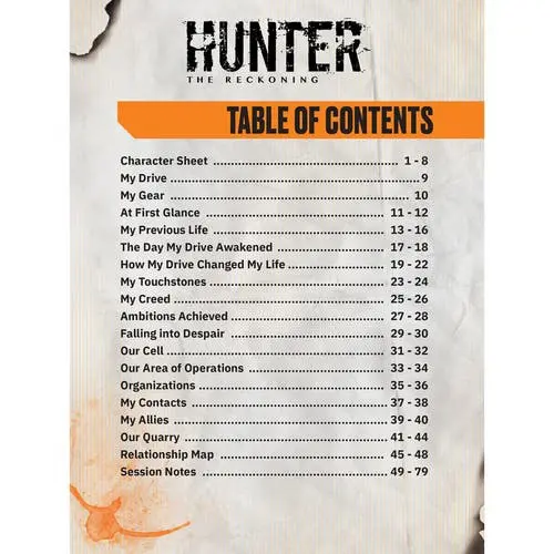 RENEGADE GAME STUDIOS Hunter The Reckoning 5th Edition Roleplaying Game Expansion