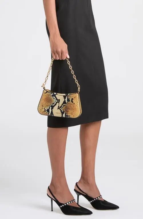 Alexander McQueen Mini Python Print Top Handle Bag