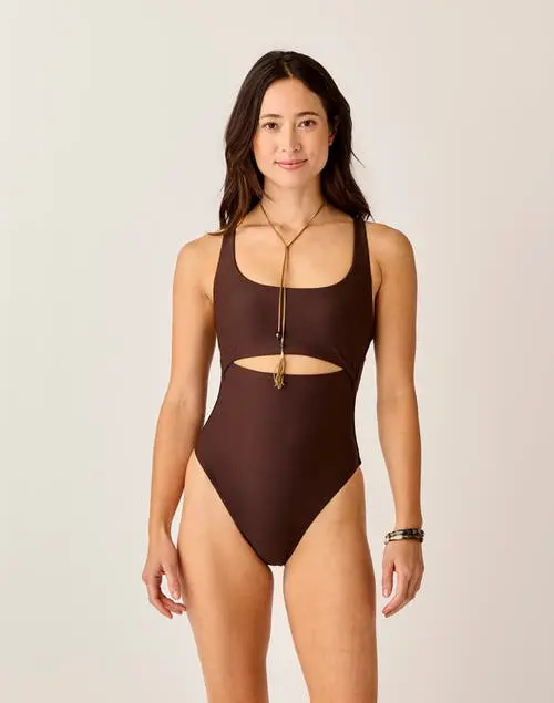 Carve Designs Sonny Compression One Piece D-dd Cup - Coffee