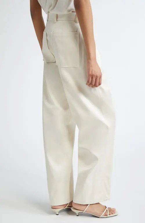 TOTEME Twisted Seam Trousers - Ecru