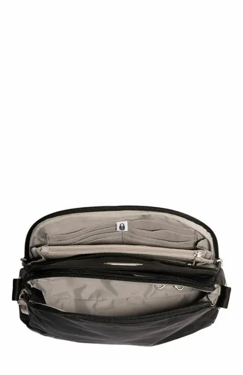 BAGGALLINI Coastal Flip Lock Crossbody Bag - Black