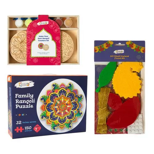 KULTURE KHAZANA Diwali Celebration Kit - Multi-color