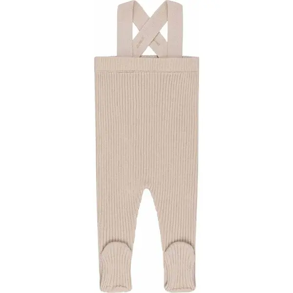 ELY'S & CO. Ribbed Overalls - Beige