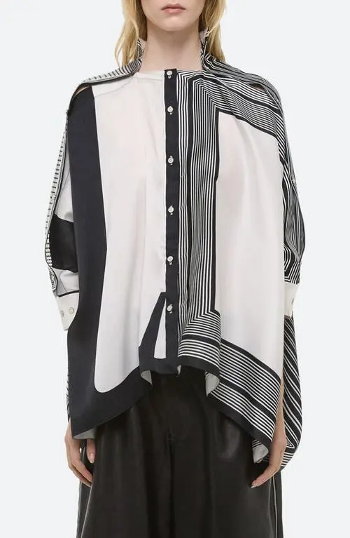 Helmut Lang Scarf Button-up Shirt