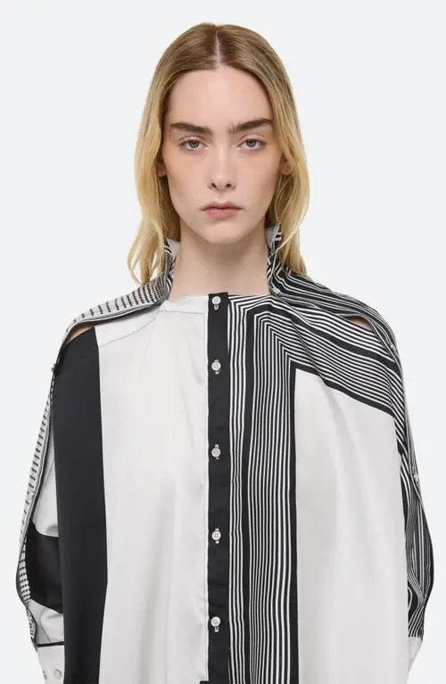 Helmut Lang Scarf Button-up Shirt