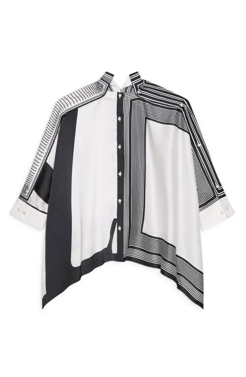 Helmut Lang Scarf Button-up Shirt
