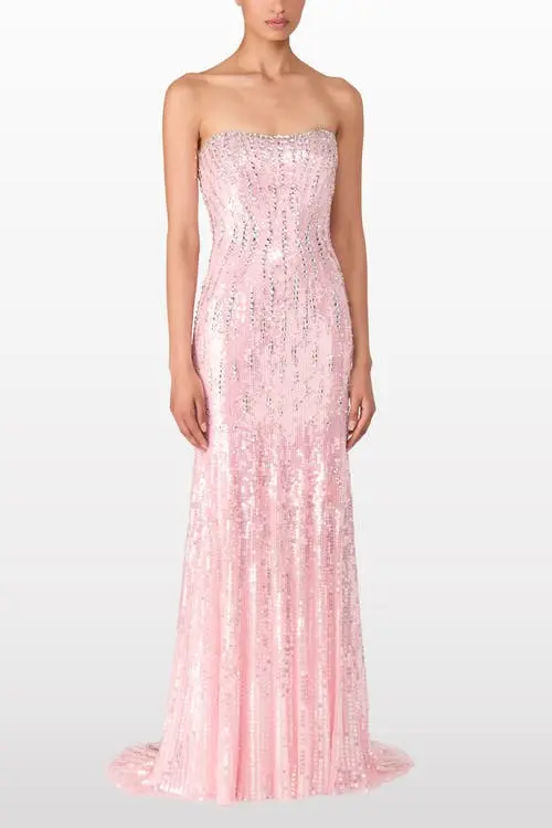 Jenny Packham Sarai Embellished Gown - Bunny