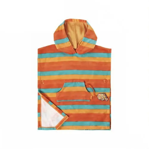 UV SKINZ Hooded Beach Poncho - Sunset Stripe