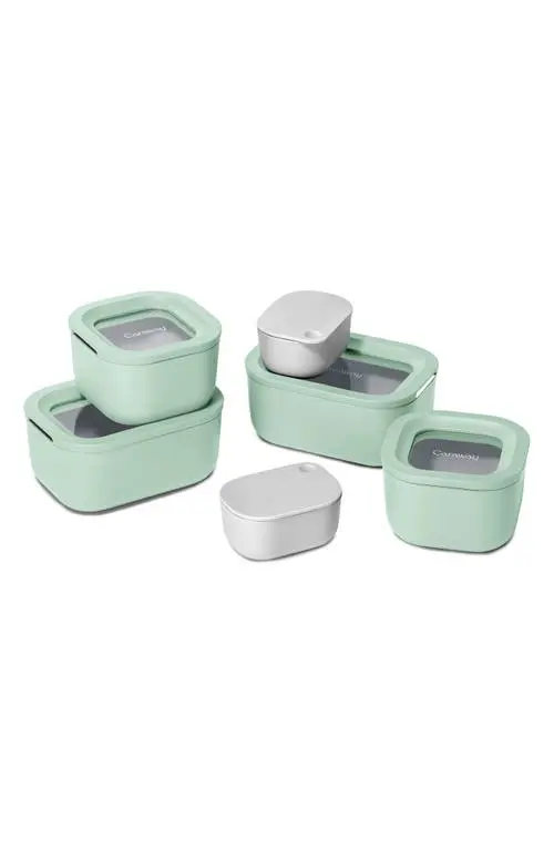 CARAWAY Mini Glass Food Storage 11-piece Set - Mist