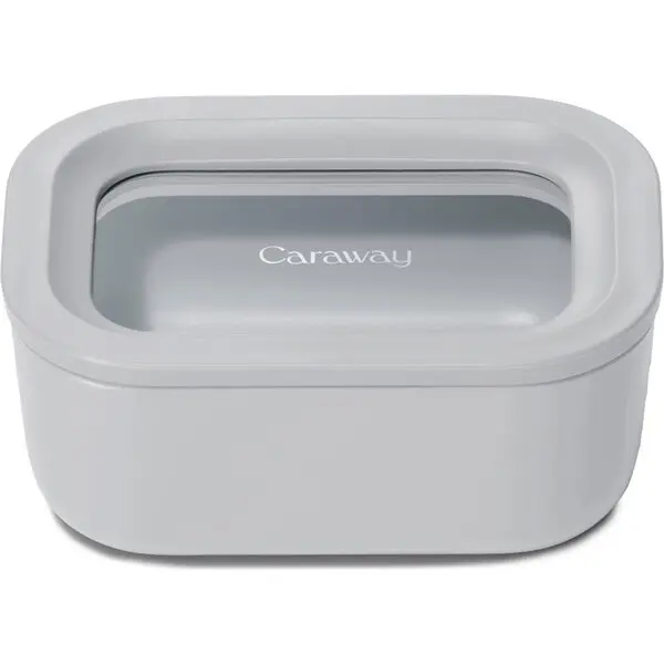 CARAWAY Mini Rectangle Glass Food Storage Container - Gray