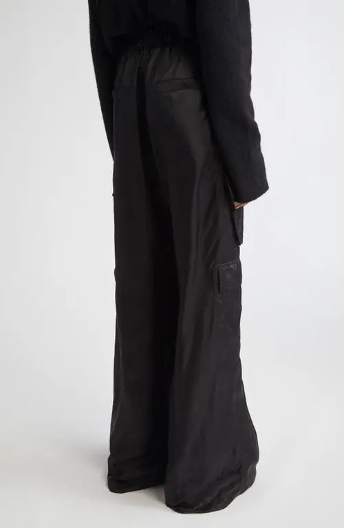 Rick Owens Cargobelas Satin Cargo Pants - Black