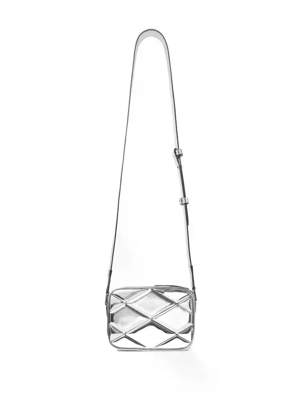 JIMMY CHOO Quilted Small Box Camera Shoulder Bag