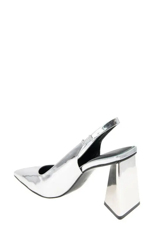 Bcbgmaxazria Trina Pointed Toe Slingback Pumps - Silver