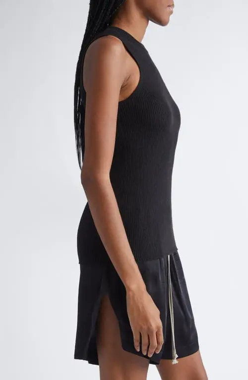 Rick Owens Maglia Wool Rib Tank