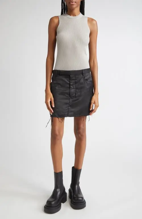 Rick Owens Maglia Wool Rib Tank - Pearl