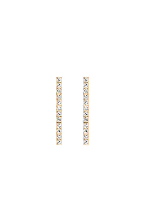 AURATE Lab Grown Sapphire Tennis Earrings - Yellow Gold Vermeil