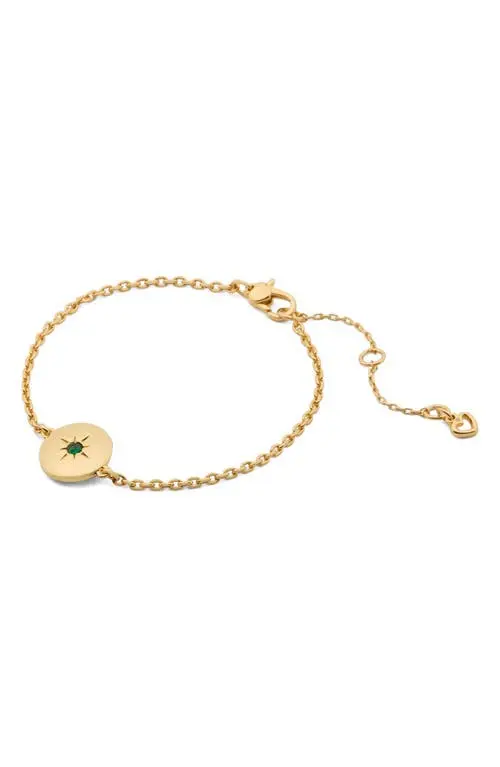 Kate Spade New York Joy Medallion Bracelet - Green/gold