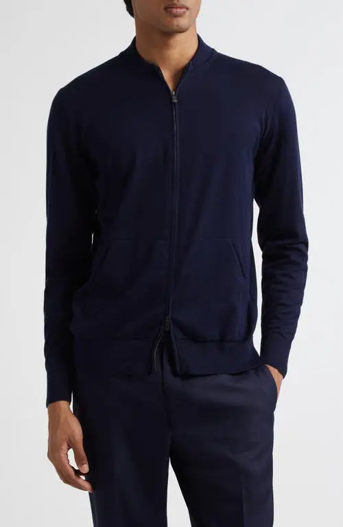 Thom Sweeney Cotton And Cashmere Bomber Jacket