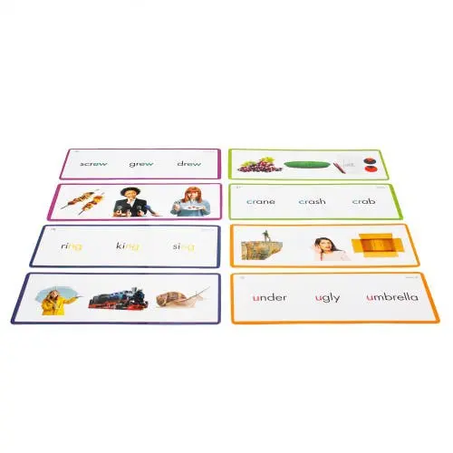 JUNIOR LEARNING Rainbow Phonics Phonemic Awareness Sounds Flash Cards