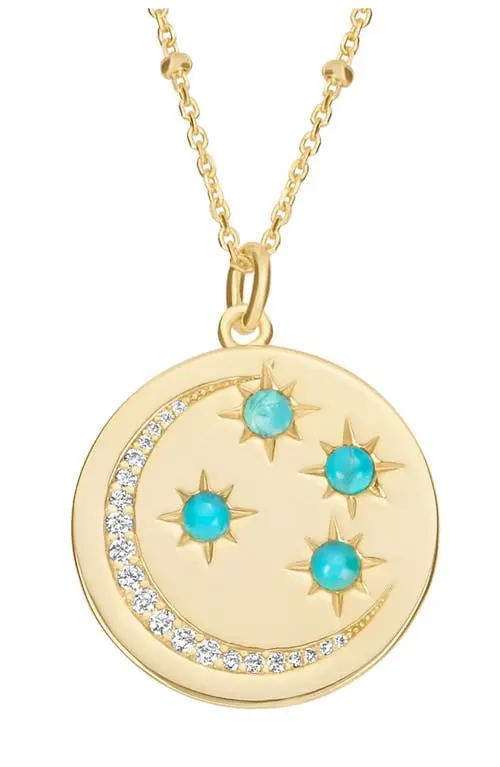 ATHRA LUXE Moon Medallion Necklace
