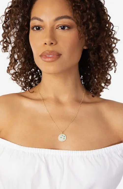 ATHRA LUXE Moon Medallion Necklace