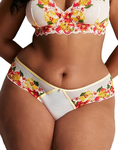 ADORE ME Liesel Hipster Panties - Floral White